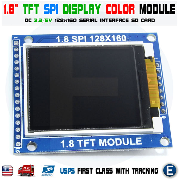 1.8 Inch Serial SPI TFT LCD Module Display 128x160 Dot Matrix 3.3V 5V ... 1.8 Inch Serial SPI TFT LCD Module Display 128x160 Dot Matrix 3.3V 5V ...