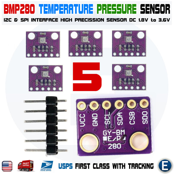 5pcs BMP280 Pressure Sensor Arduino High Precision Temperature Altitud – eElectronicParts