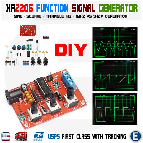XR2206 Function Signal Generator DIY Kit Sine Output 1HZ-1MHZ – eElectronicParts