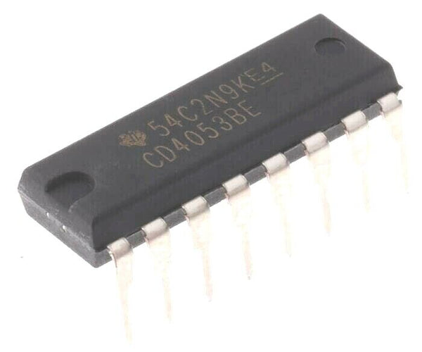 10PCS CD4053BE CD4053 3-Ch Analog Multiplexer w/ Logic-Level Conversio ...