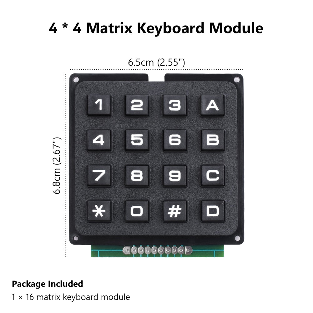 Robot Keypad Matrix Keypad Switch - 1x4, 3x4, 4x4, Or 4x5 Key Array For ...