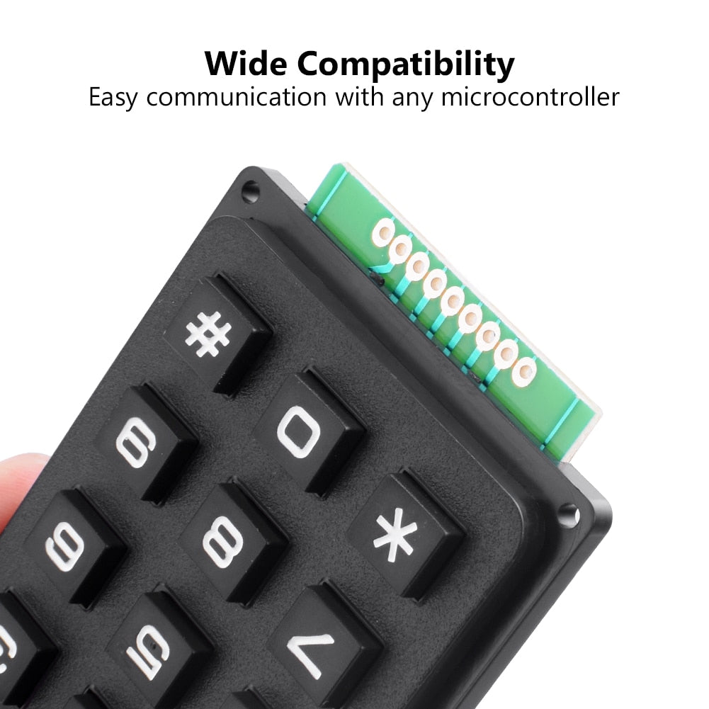 3x4 Matrix Array 12 Keys Switch Keypad Keyboard Module For Mcu Arduino Eelectronicparts