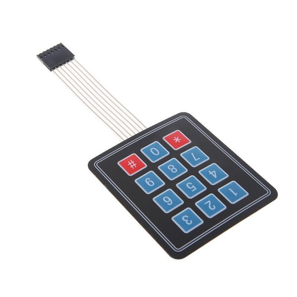 5pcs Keypad 4 x 3 Matrix Array 12 Key Arduino Membrane Switch Keyboard ...