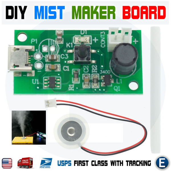 DIY Kit Mist Maker Board Fogger Atomization Film Atomizer USB Micro Hu ...