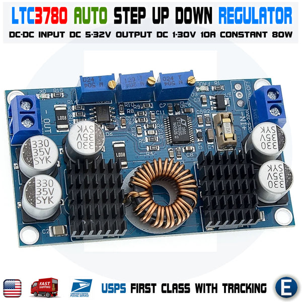 LTC3780 DC 5-32V to 1V-30V 10A Automatic Step Up Down Regulator Chargi ...