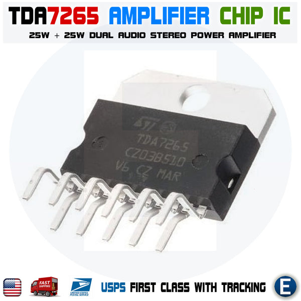 TDA7265 25 + 25W Dual Stereo Audio Power Amplifier Chip IC TDA 7265 ST ...